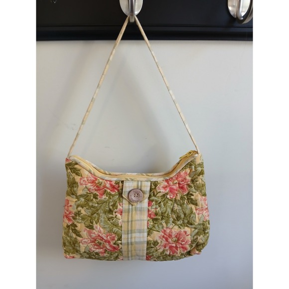 April Cornell | Bags | April Cornell Floral Quilted Shoulder Bag Purse ...